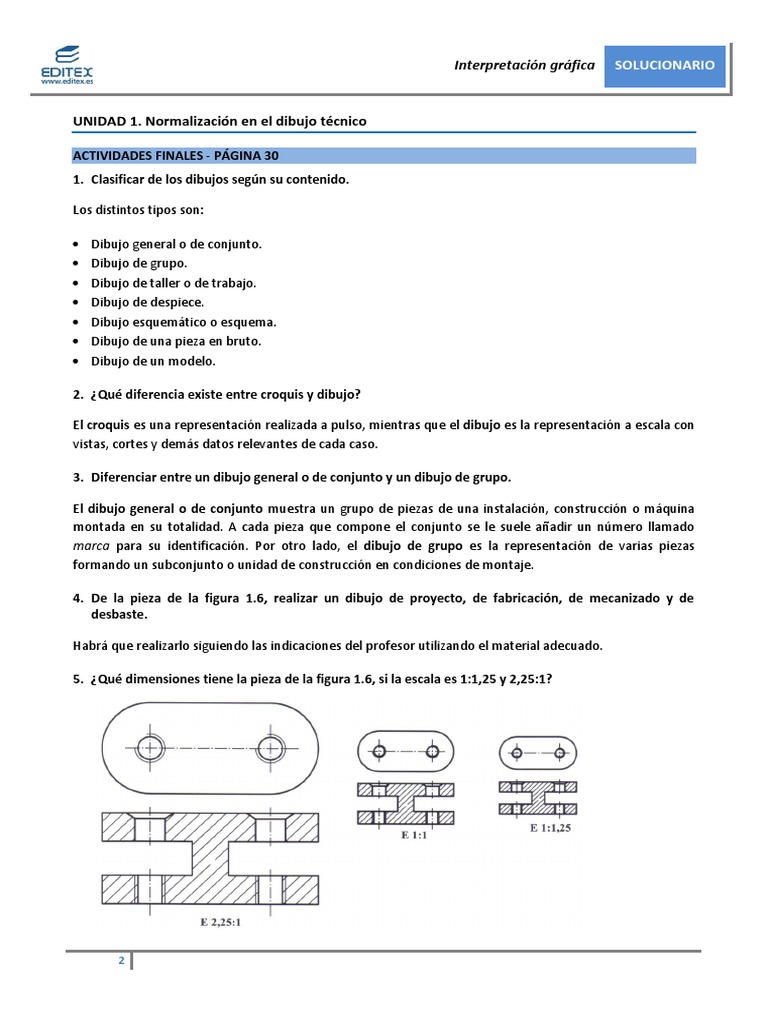 Solucionario IG - Muestra - UD1 PDF | PDF | Dibujo | Dibujo técnico