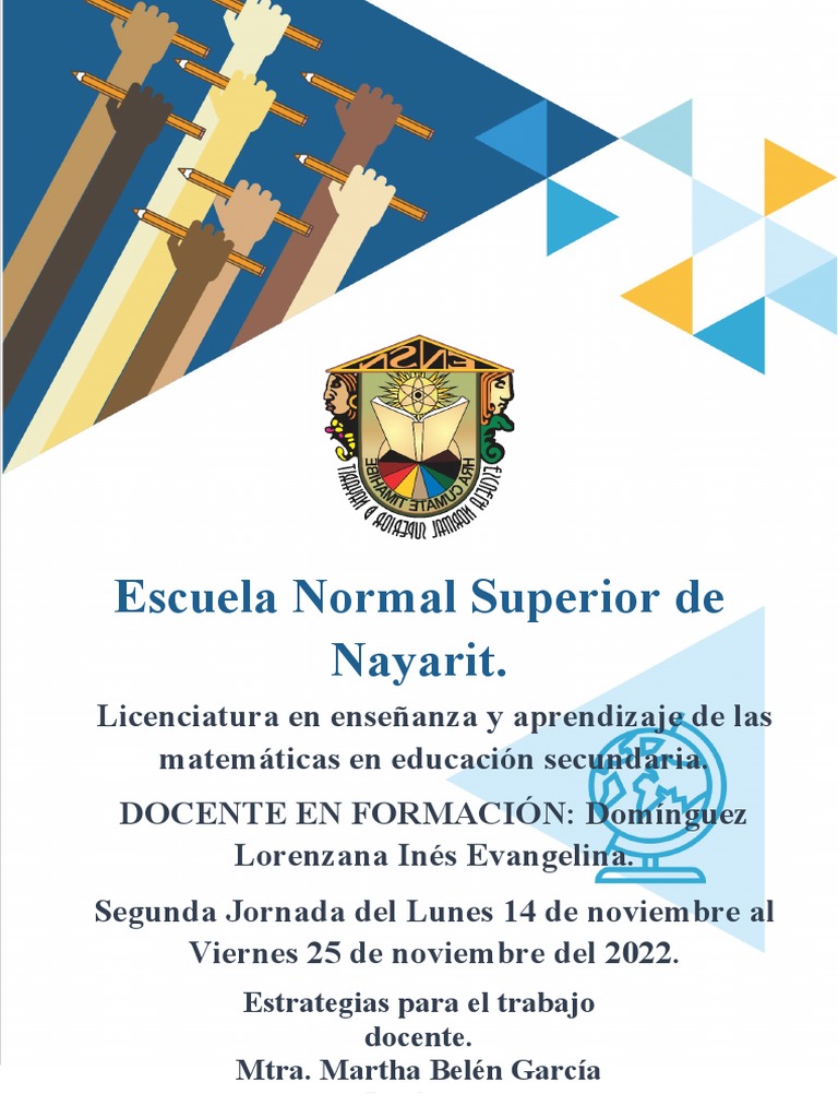 2da Planeación - Noviembre | PDF | Educación Secundaria | Método de ...