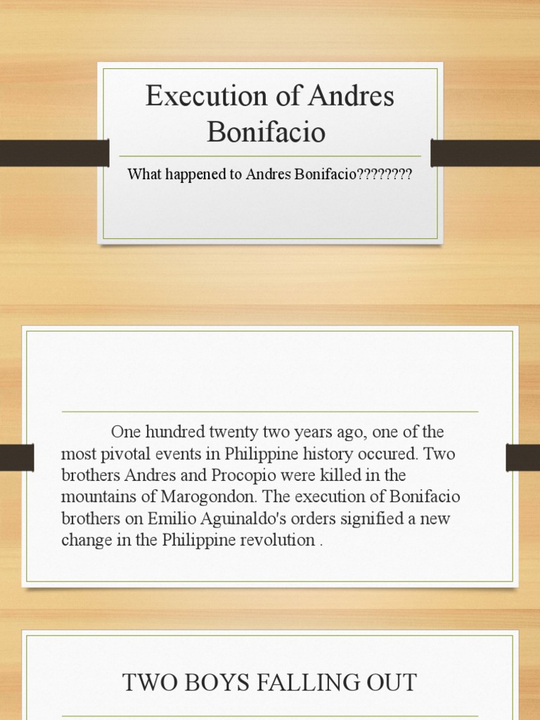 Group 2 - Execution of Andres Bonifacio | PDF | Philippines