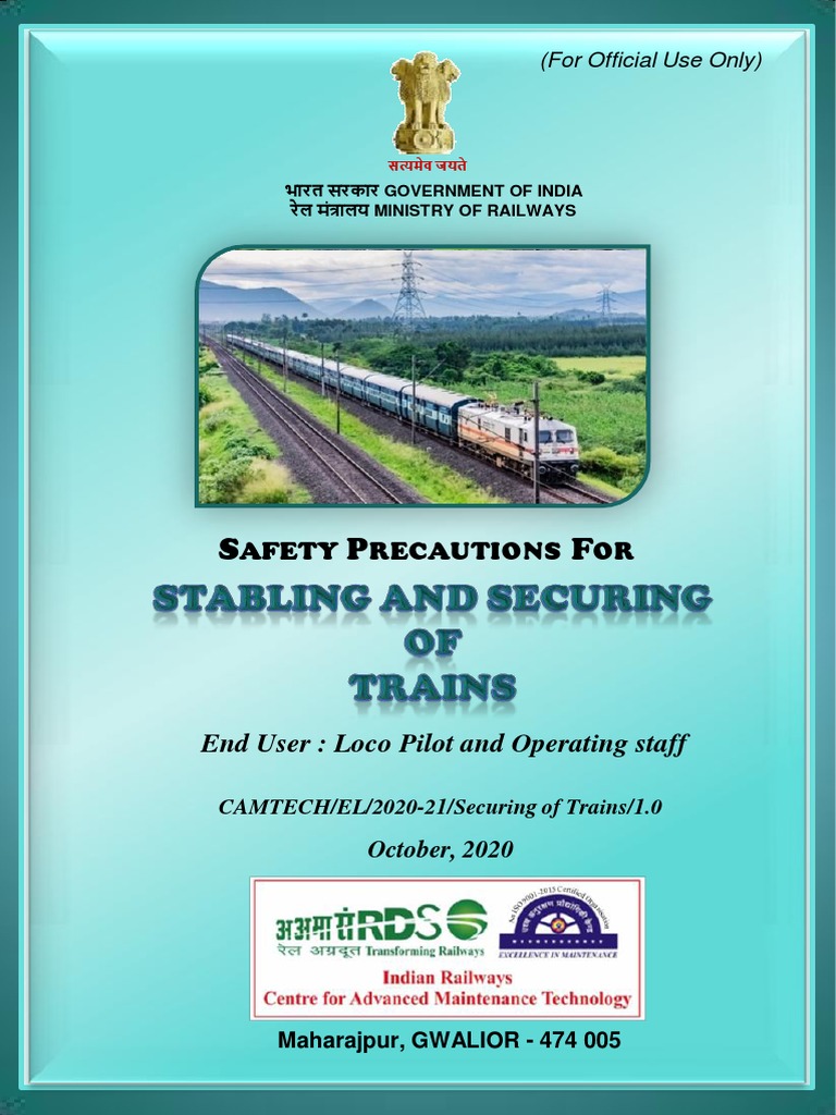 Stabling and Securing Trains Safely | PDF | Train | Vehicles