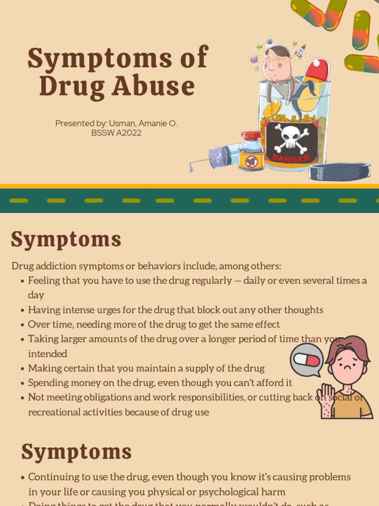 Symptoms of Drug Abuse Report | PDF | Opioid | Cannabis (Drug)