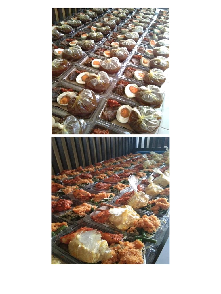 Data Foto Masakan Dan Menu Catering Ibu | PDF