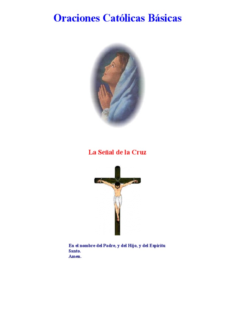 Oraciones Católicas Básicas | PDF | María, madre de Jesús | orador del ...