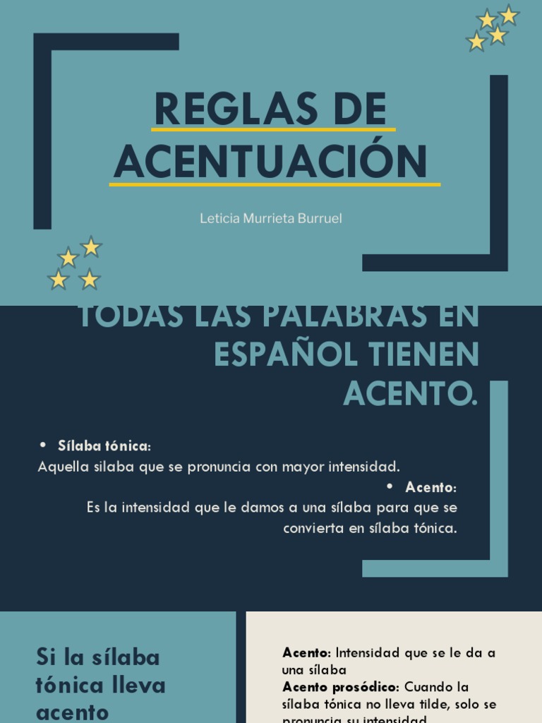 Reglas de Acentuación | PDF | Comunicación humana | Lingüística