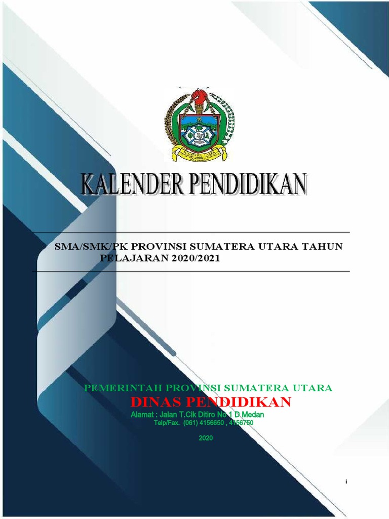 Kalender Pendidikan Sma-Smk-Pk TP 2020 2021 | PDF