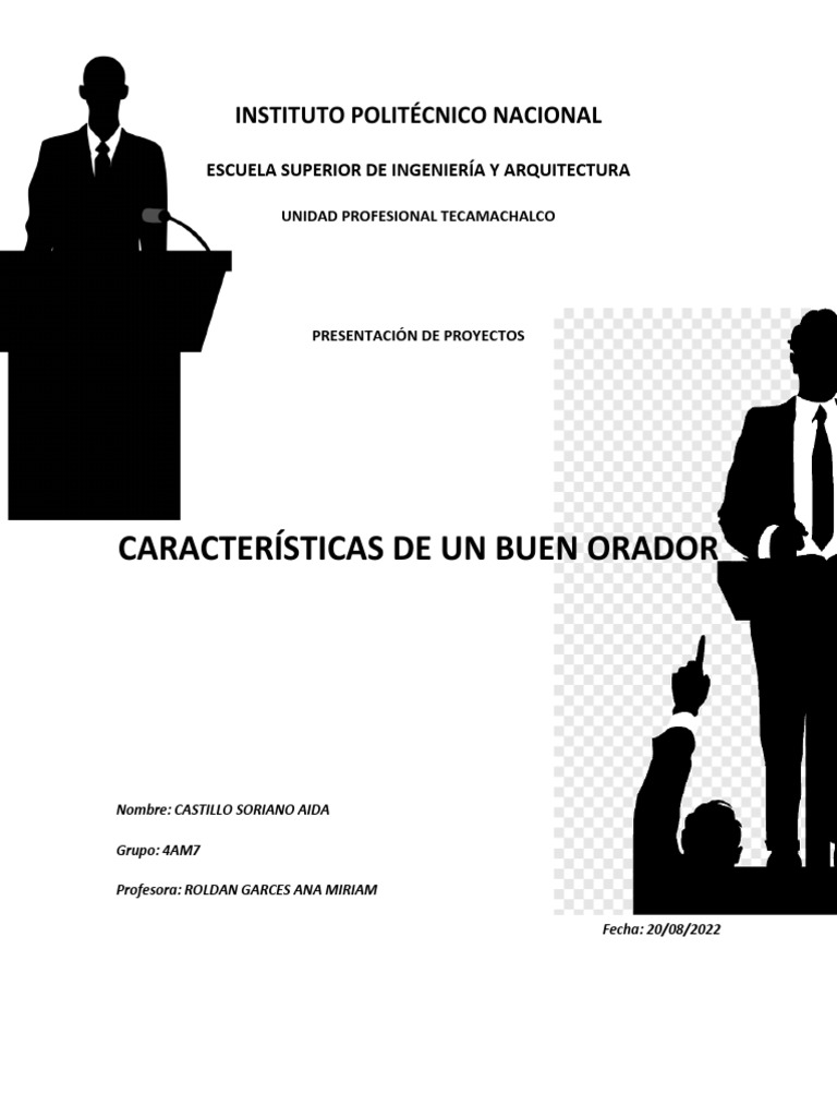 Características de Un Orador | PDF | Hablar en público | Aprendizaje