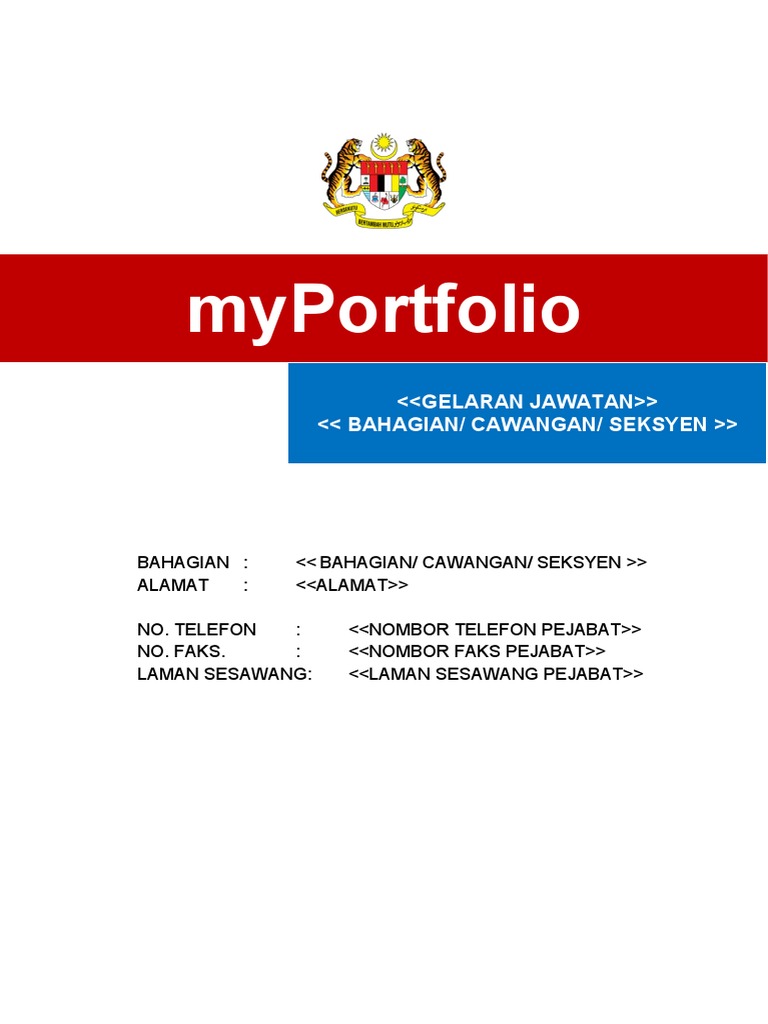 Templat Kosong Myportfolio 2022 | PDF
