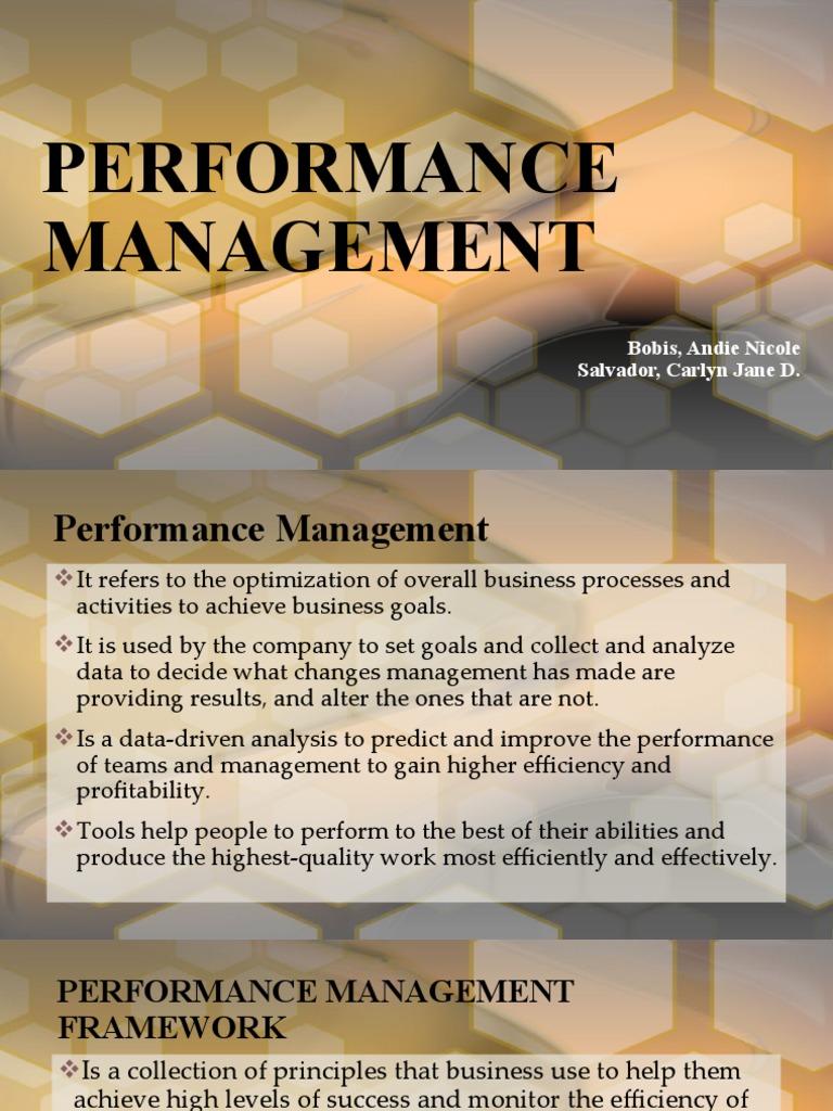 Group 2 - Performance Management | PDF | Performance Indicator | Goal