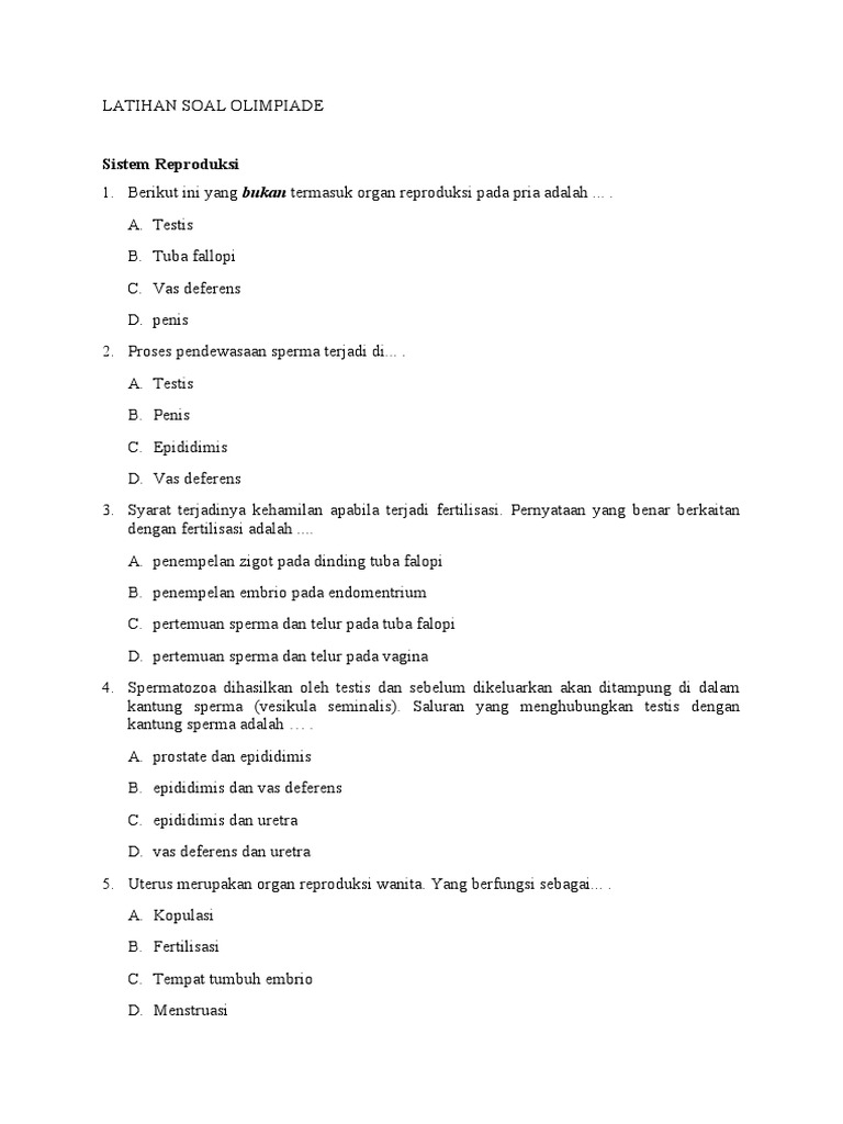 Latihan Soal Olimpiade | PDF