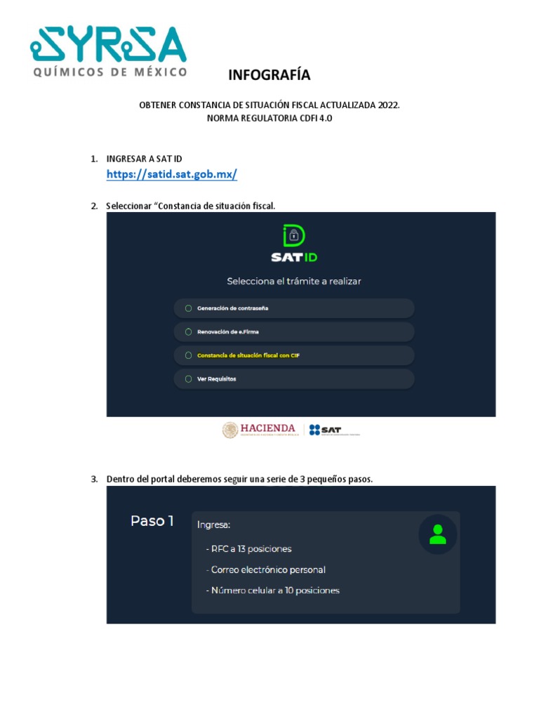 Infografía Sat Id | PDF