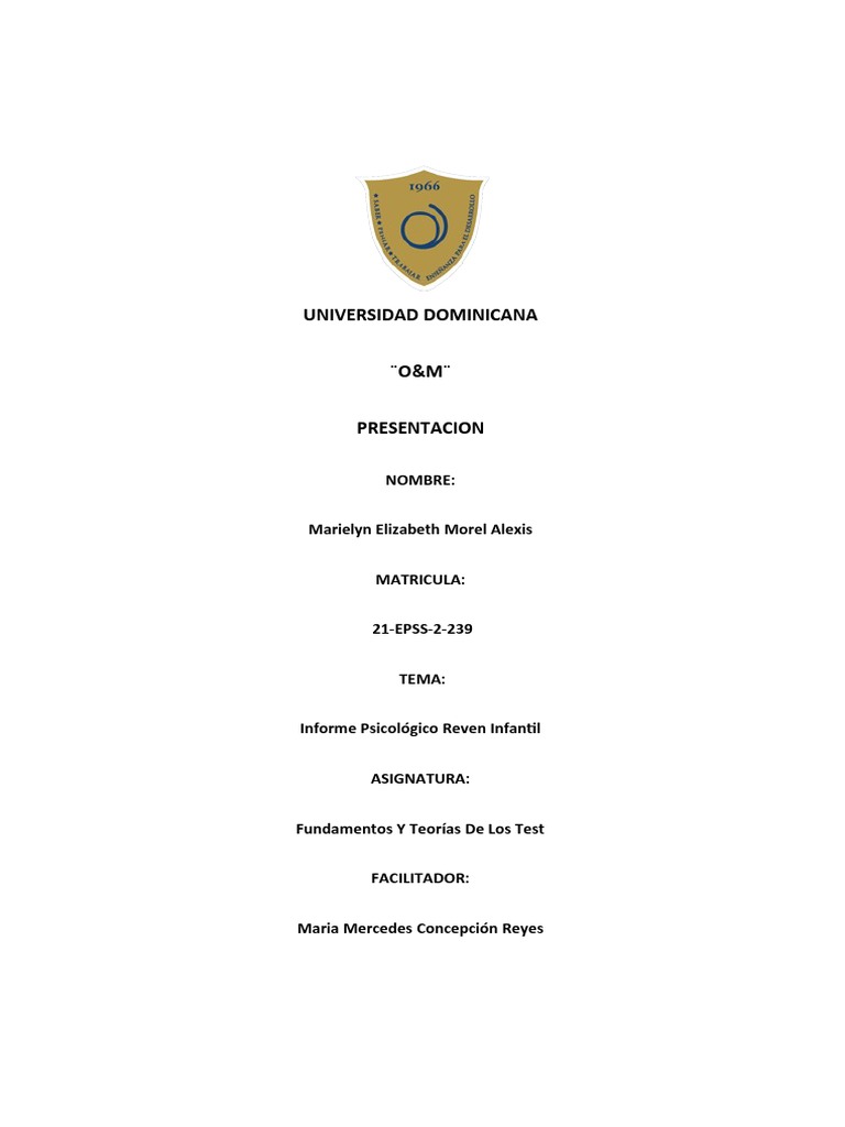 Informe de La Prueba Raven Infantil | PDF | Inteligencia | Ciencia ...