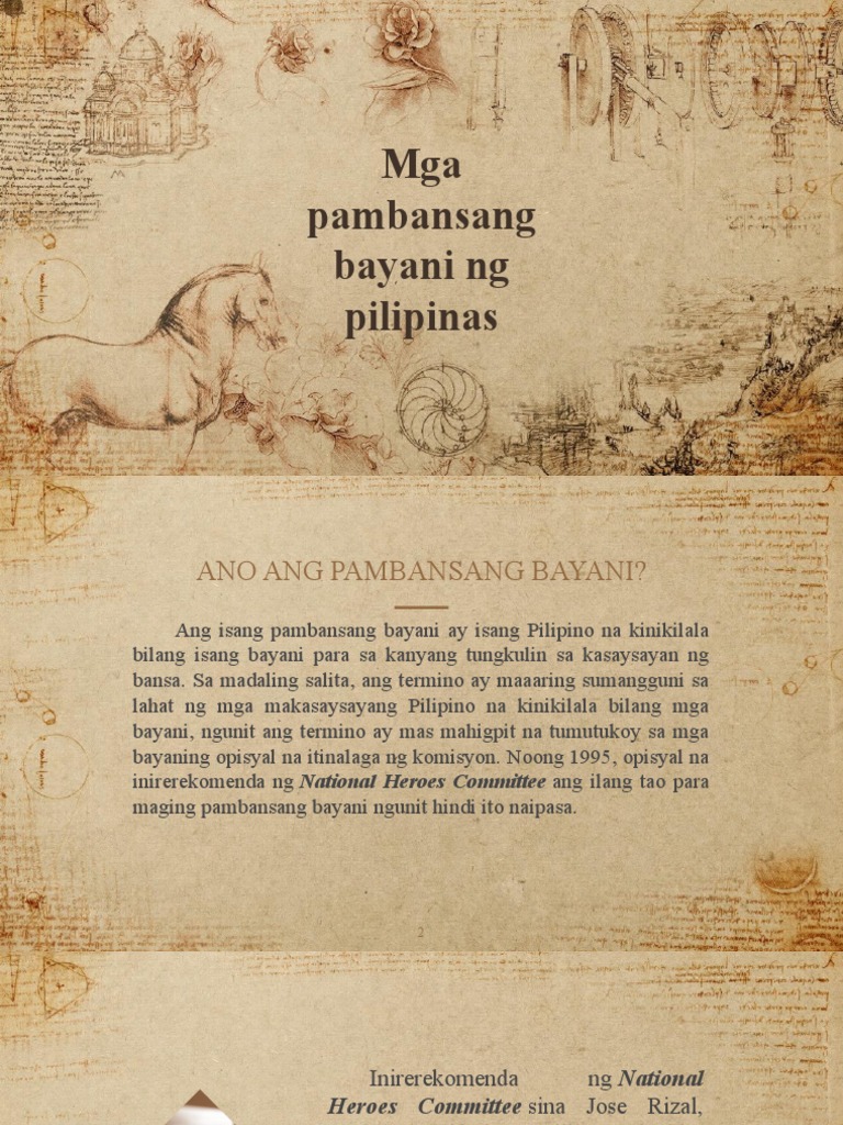 Mga Pambansang Bayani | PDF