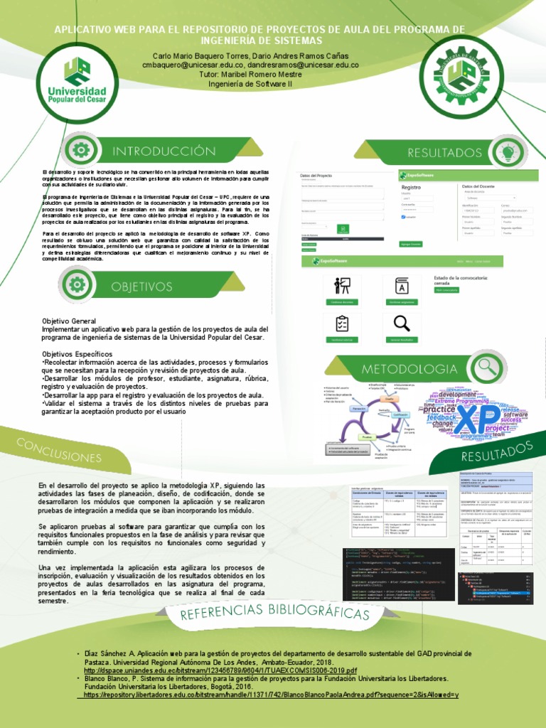 Ejemplo de Poster | PDF | Software | Ingeniería de software