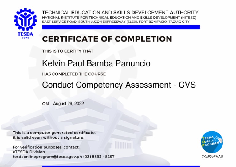 Panuncio, Kelvin Paul B. CCA-CVS | PDF | Technology & Engineering