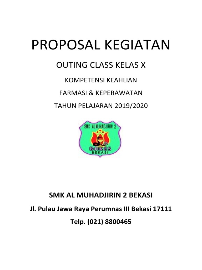 Proposal Outing Class 2020 | PDF