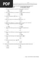 Grade 8 Q2 - Summative Assessment Weeks 1 & 2 | PDF | Mathematical ...