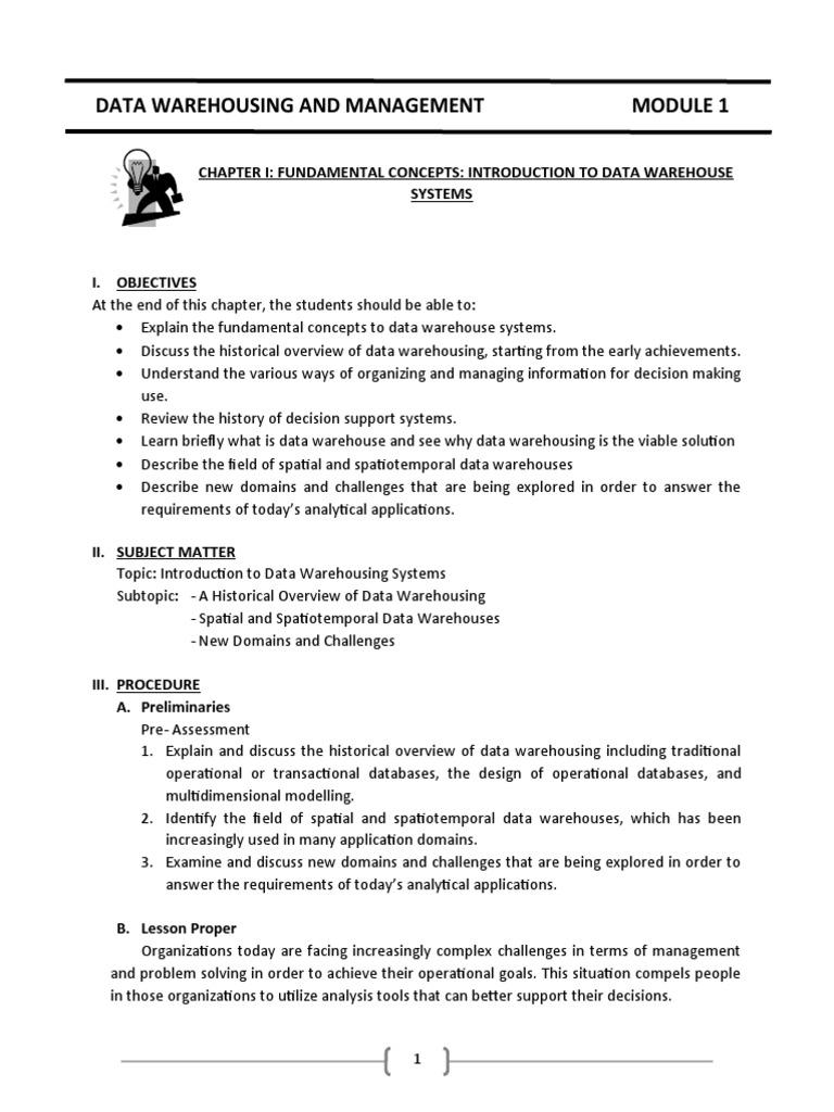 Assignment On Chapter 1 Data Warehousing and Management | PDF | Data Warehouse | Conceptual Model