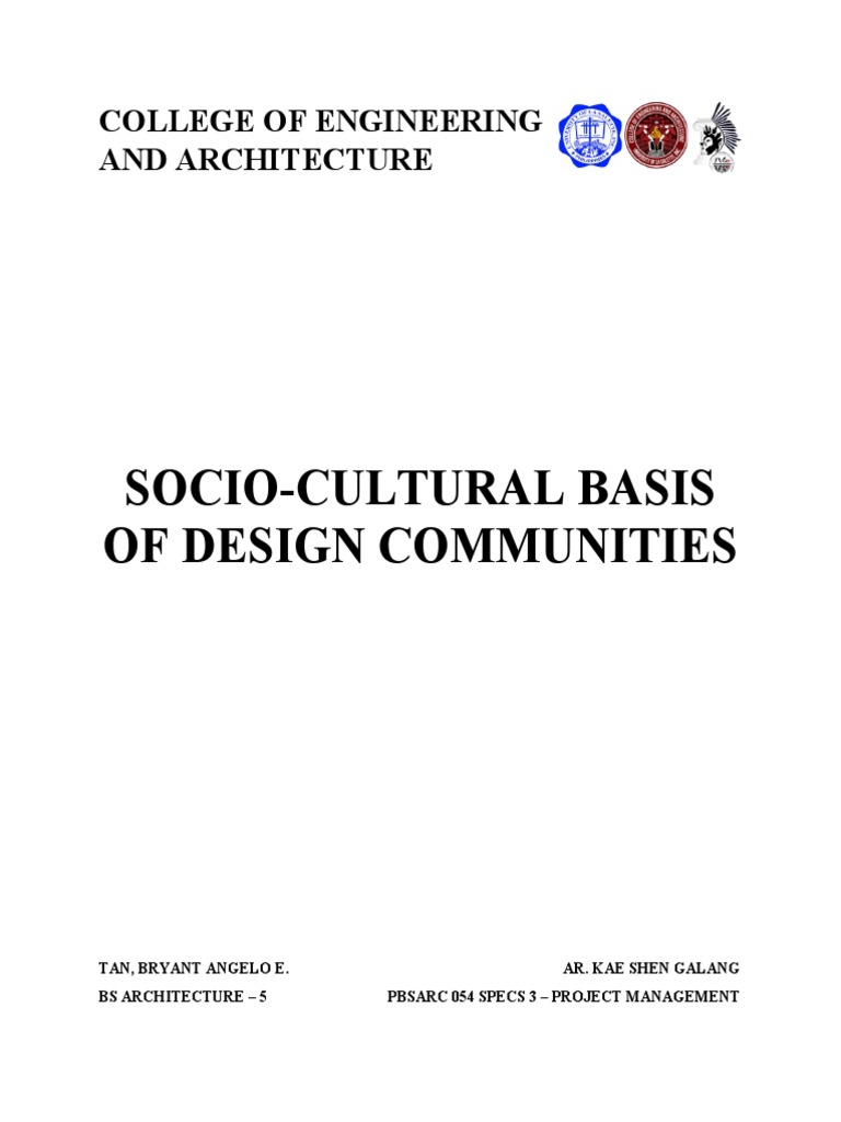 Socio-Cultural Basis of Design Communities | PDF | Anthropology | Ecology
