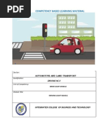 TR - Driving NC II | PDF | Occupational Safety And Health | Competence ...