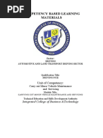 DRIVING NC II Orientation | PDF | Learning | Curriculum