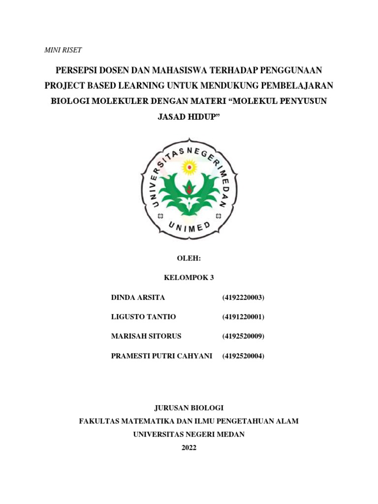 Mini Riset - Kelompok 3 | PDF