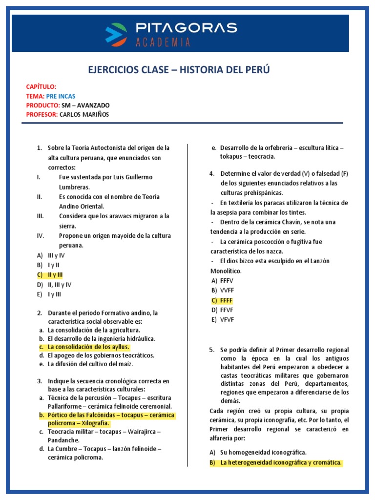 Culturas Preincas en la Educación Primaria | PDF | Perú | Imperio Inca