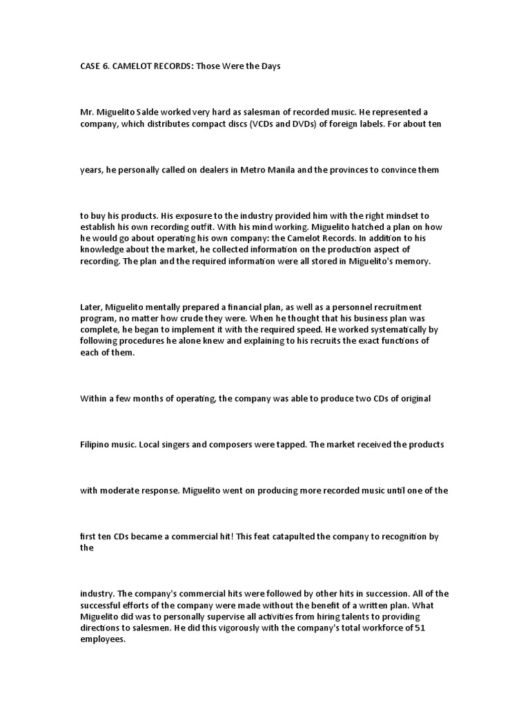 Case 6 Pdf Behavioural Sciences Business