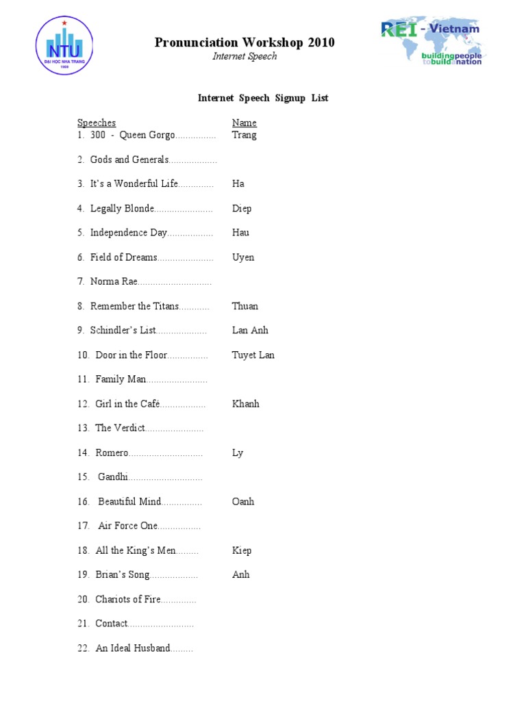 American Rhetoric Internet Speech List | PDF | Social Science | Law