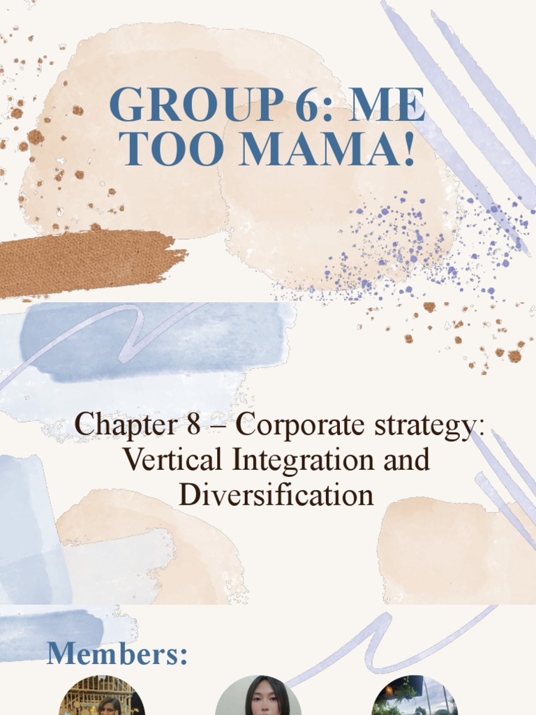 Corporate Strategy Vertical Intergration Diversification | PDF ...