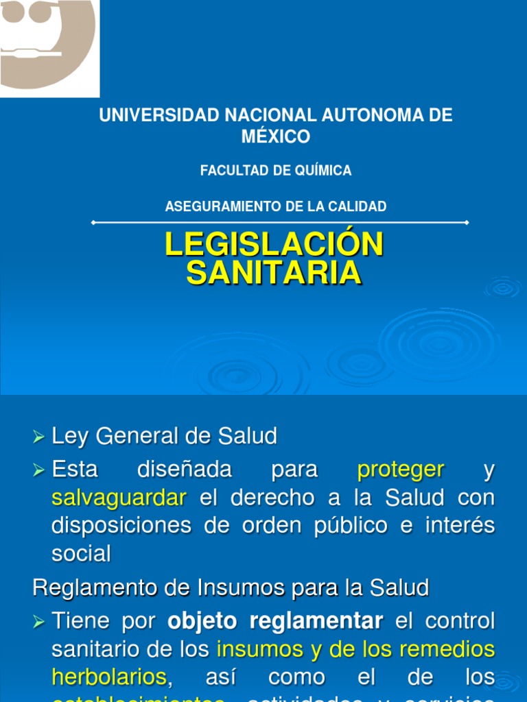 Regulacion Sanitaria, Legislacion Sanitaria, Ley Gral de Salud | PDF | Farmacia | Medicamentos ...