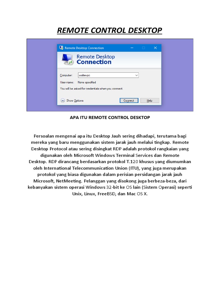 Remote Control Desktop | PDF | Bisnis | Komputer