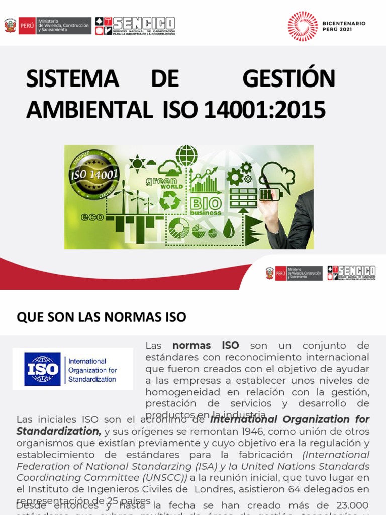 ISO 14001-2015 IS0 45001-2018 Presentacion | Descargar gratis PDF | Planificación | Entorno natural