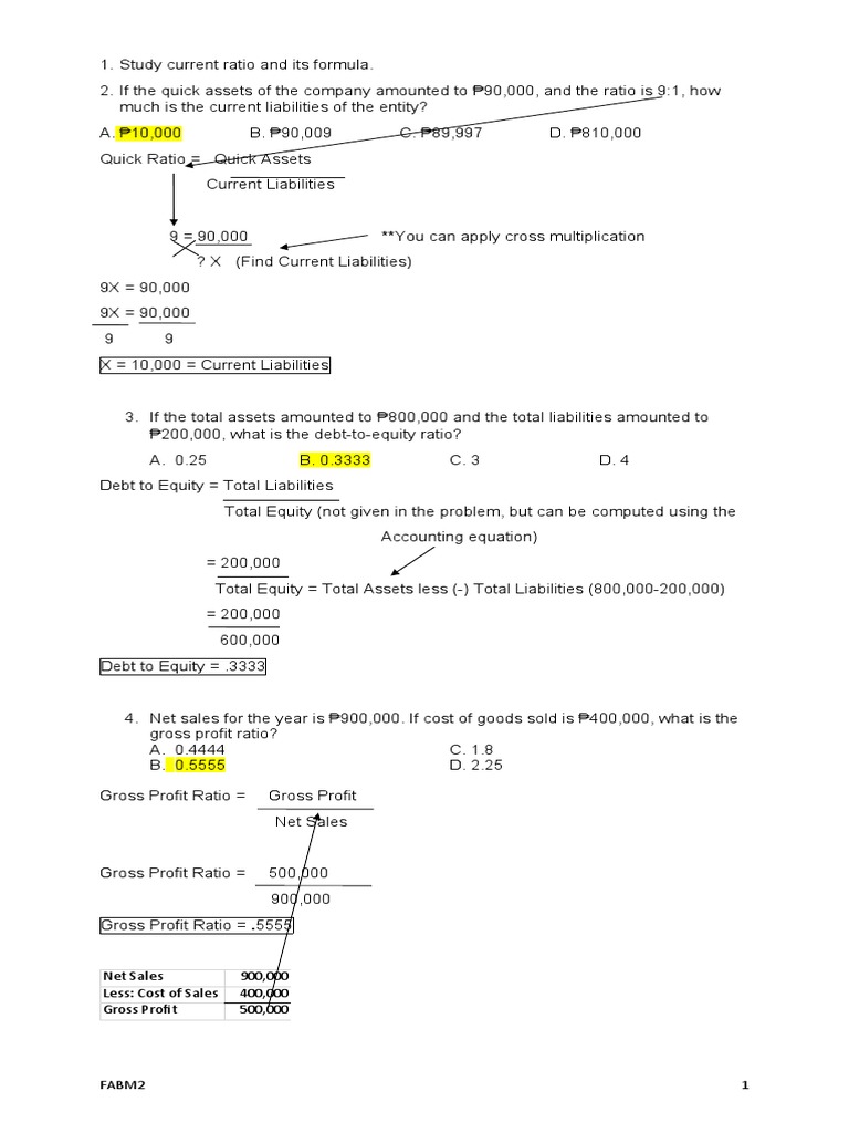 FABMReviewer | PDF | Cheque | Equity (Finance)