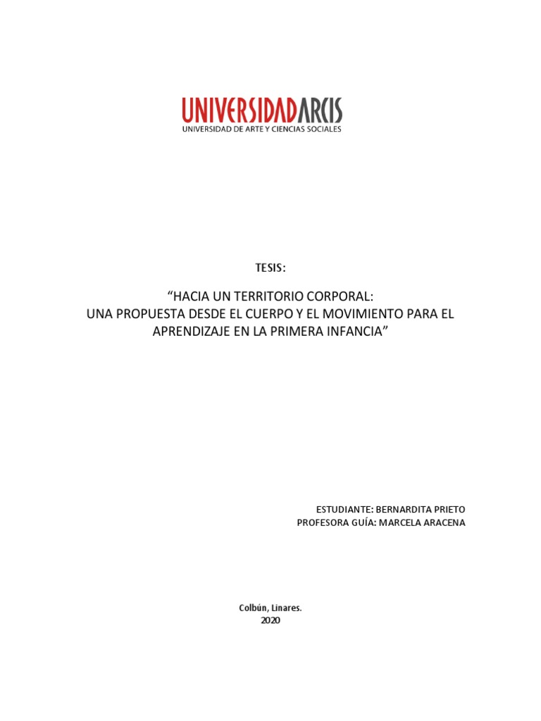 TESIS FINAL. Bernardita Prieto Márquez. | PDF | Plan de estudios ...