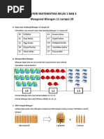 Lembar 01 - Membandingkan Banyak Benda Kelas 1 SD | PDF