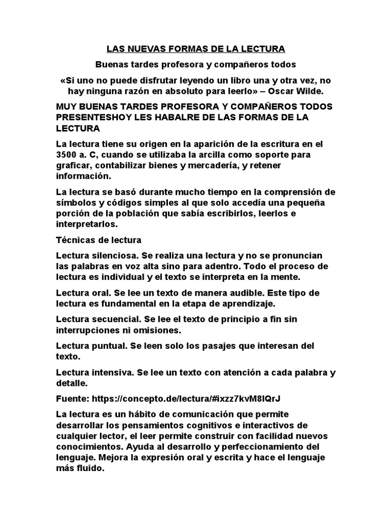 Las Nuevas Formas de La Lectura | PDF | Ciencia cognitiva | Cognición