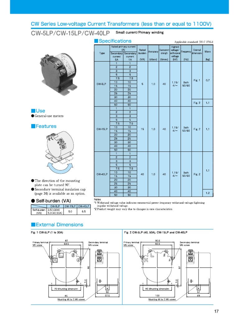 CW-5LP Specification | PDF