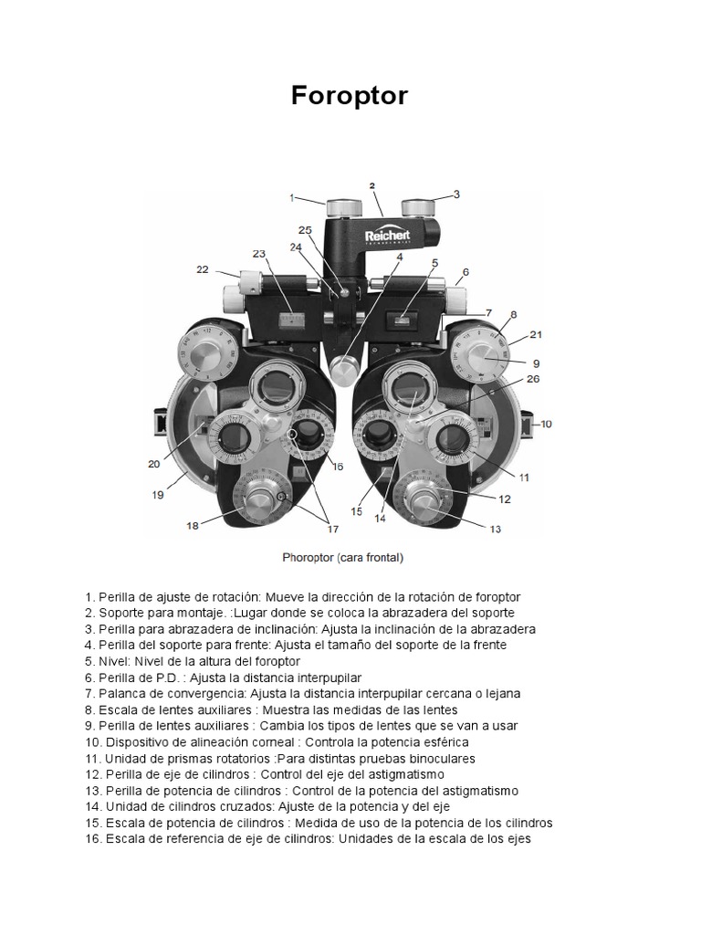 Foroptor-Arturo Juárez Victoriano | PDF