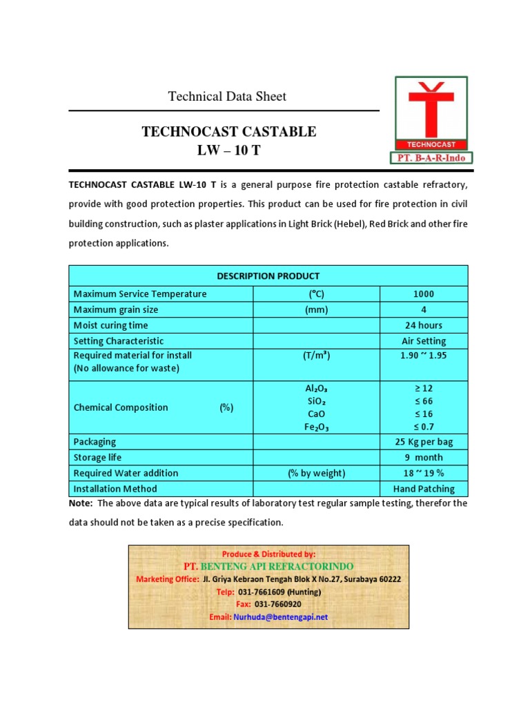 Dense Castable Fireproofing | PDF