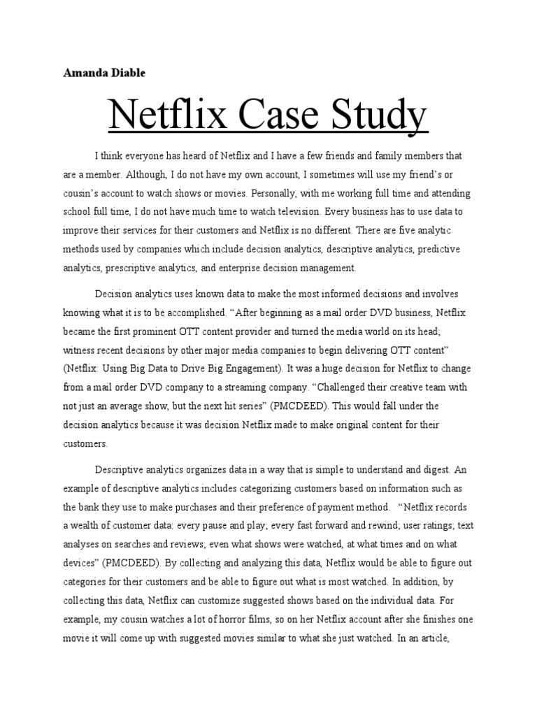 Data Analytics Mod 2 Netflix Case Study | PDF | Analytics | Netflix