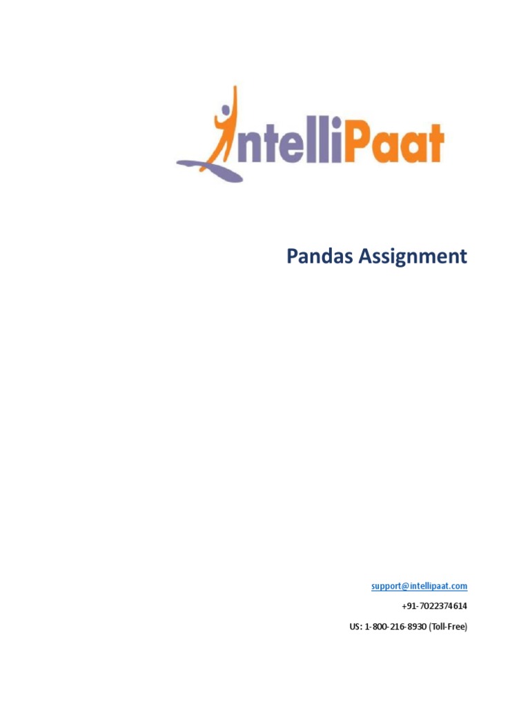 Pandas Assignment Pdf Computer Data Software Engineering