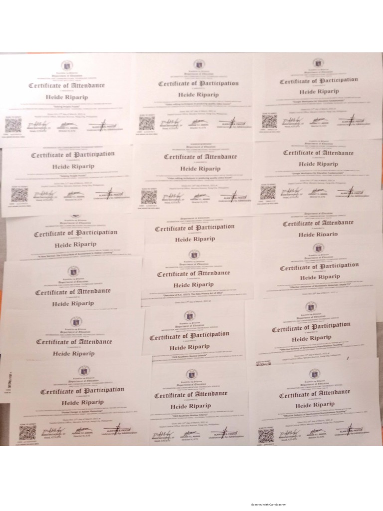 Heide Certificate Inset 2021 | PDF Heide Certificate Inset 2021 | PDF