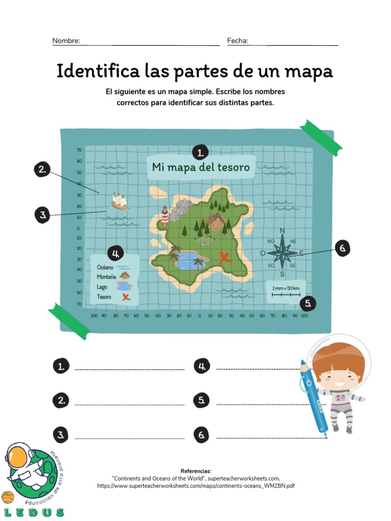 Partes Del Mapa | PDF | Geografía Física | Ciencias de la Tierra