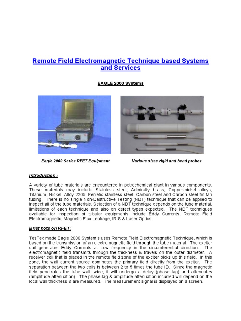 Brief On RFET Based Systems & Services | PDF | Technology & Engineering