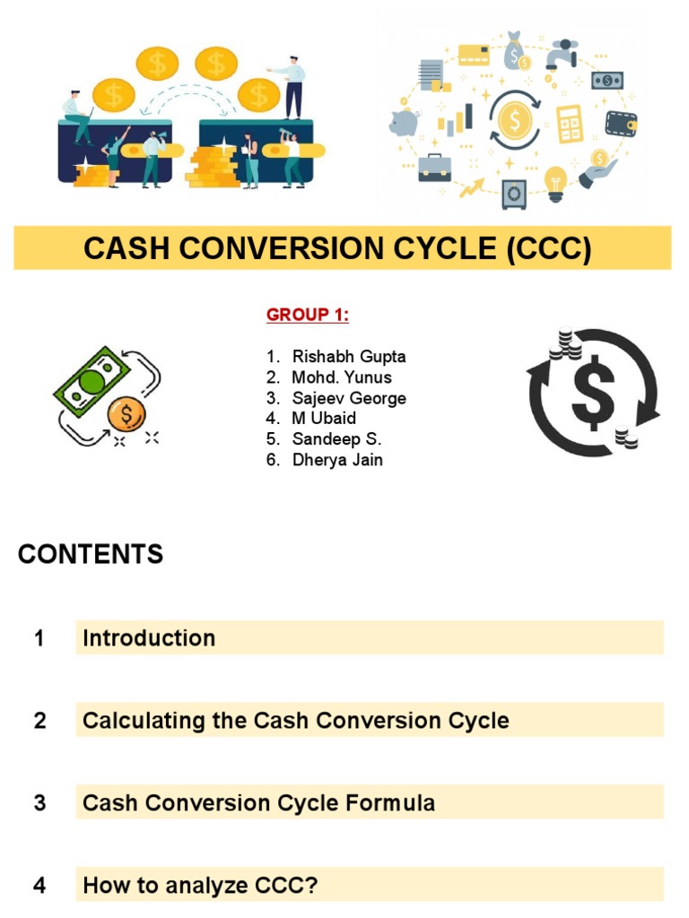 Cash Conversion Cycle - Group1 | PDF | Accounts Payable | Inventory