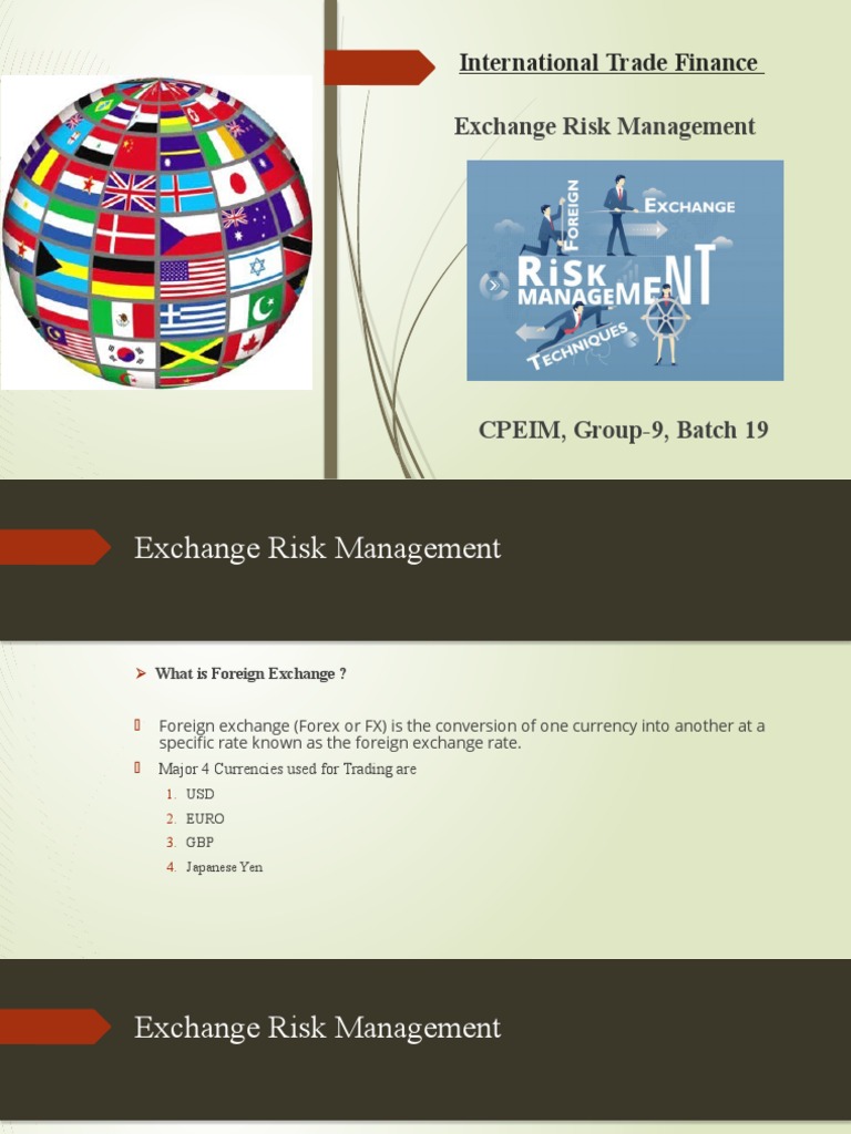 Exchange Risk Management - G9 | PDF | Foreign Exchange Market ...