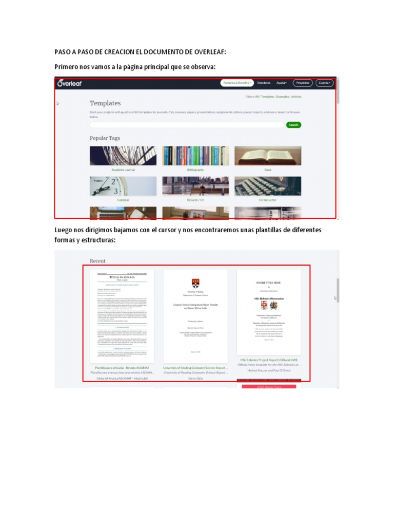 Guía para Crear Documentos en Overleaf | PDF