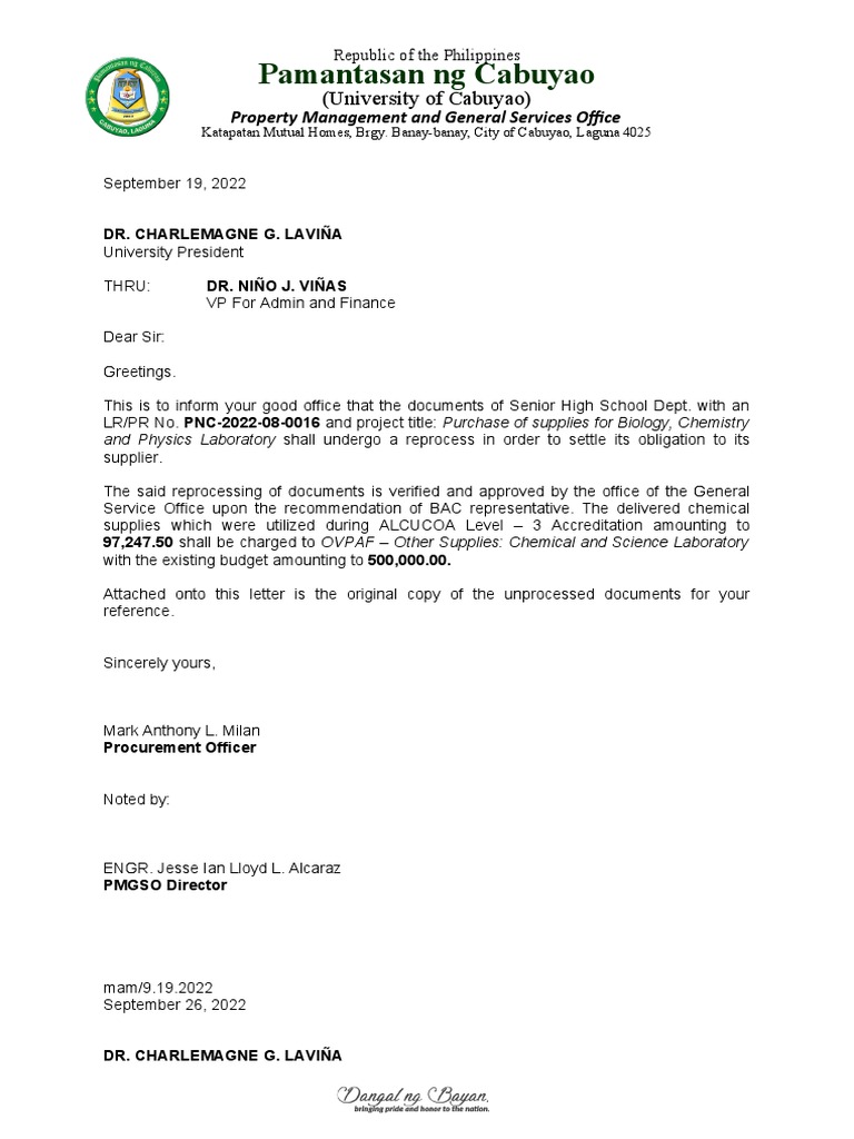 PNC Format in Correspondences (Letter) | PDF | Engineering