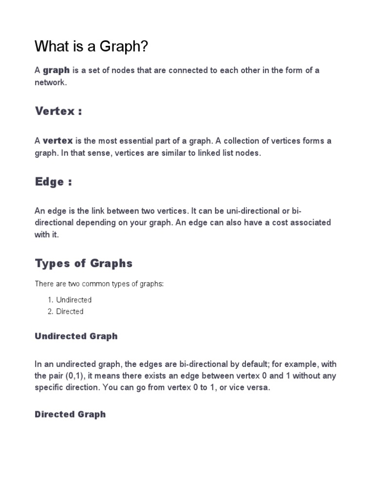 Introduction To Graph - Python | PDF | Vertex (Graph Theory) | Computer ...