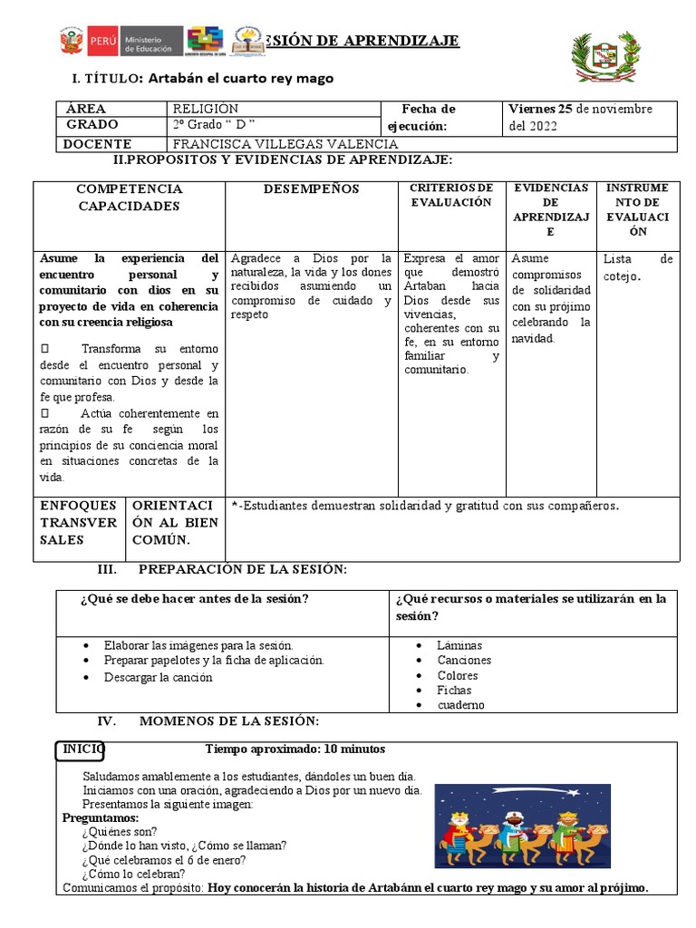 Sesión Religión Artabán El 4° Rey Mago 25-11-22 | Descargar gratis PDF ...